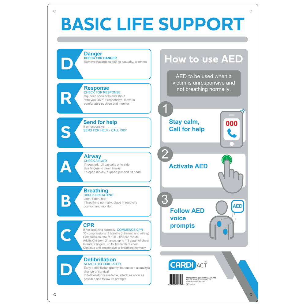 AED CPR Wall Chart Poly Australian AED Warehouse aed-cpr-wall-chart-poly-australian-aed-warehouse